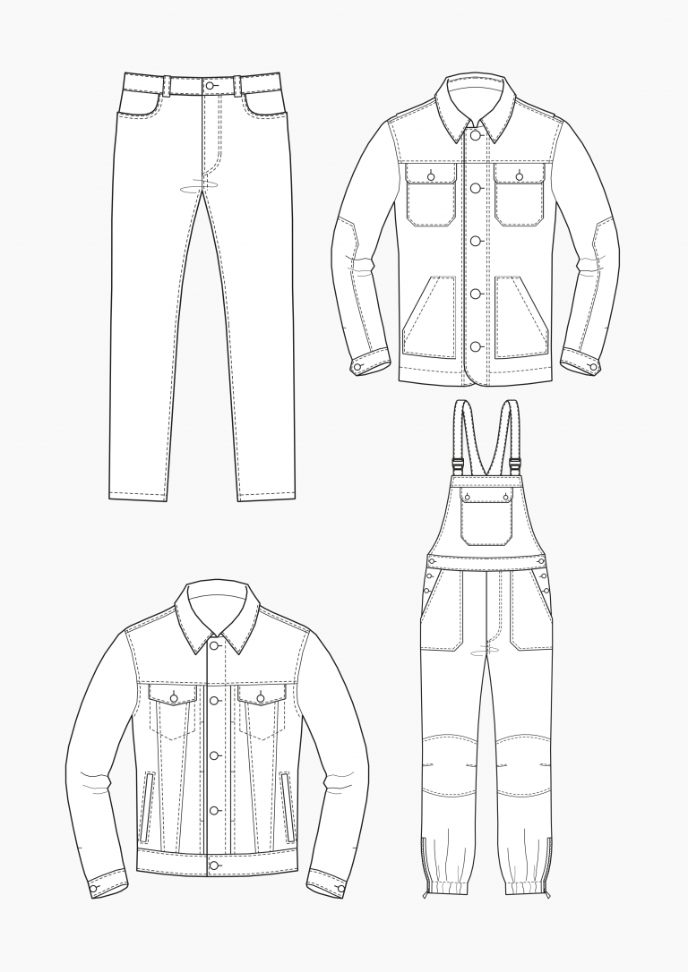 Pattern Construction of Windbreaker for Men › M.Mueller & Sohn