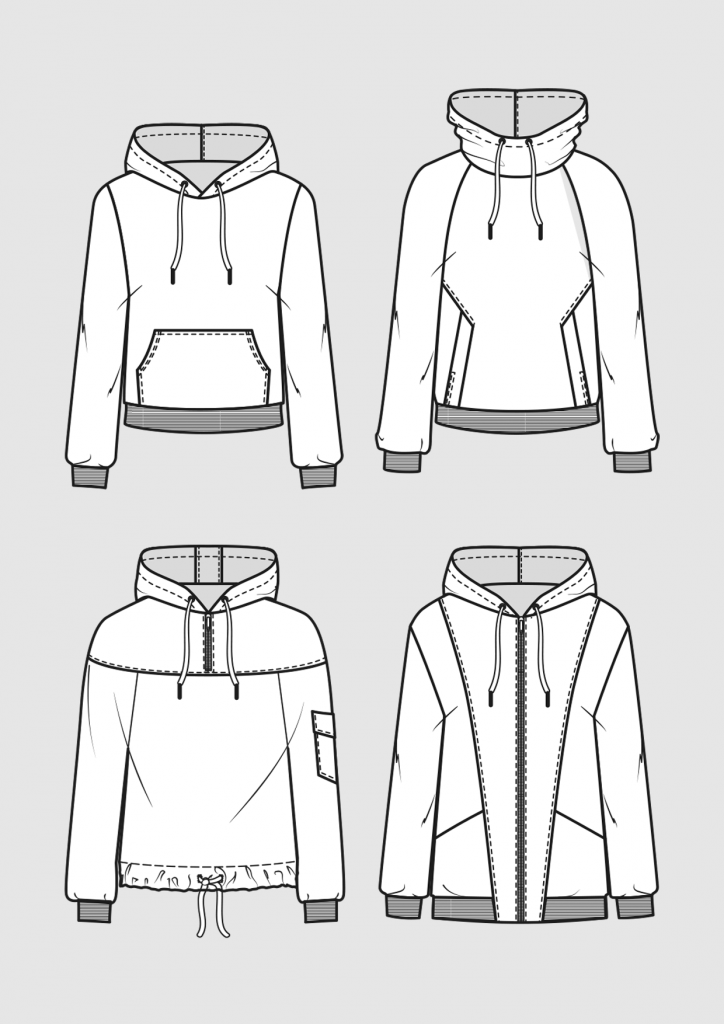 Pattern Hoodies