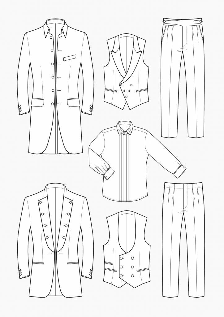 Pattern Making Wedding Suits