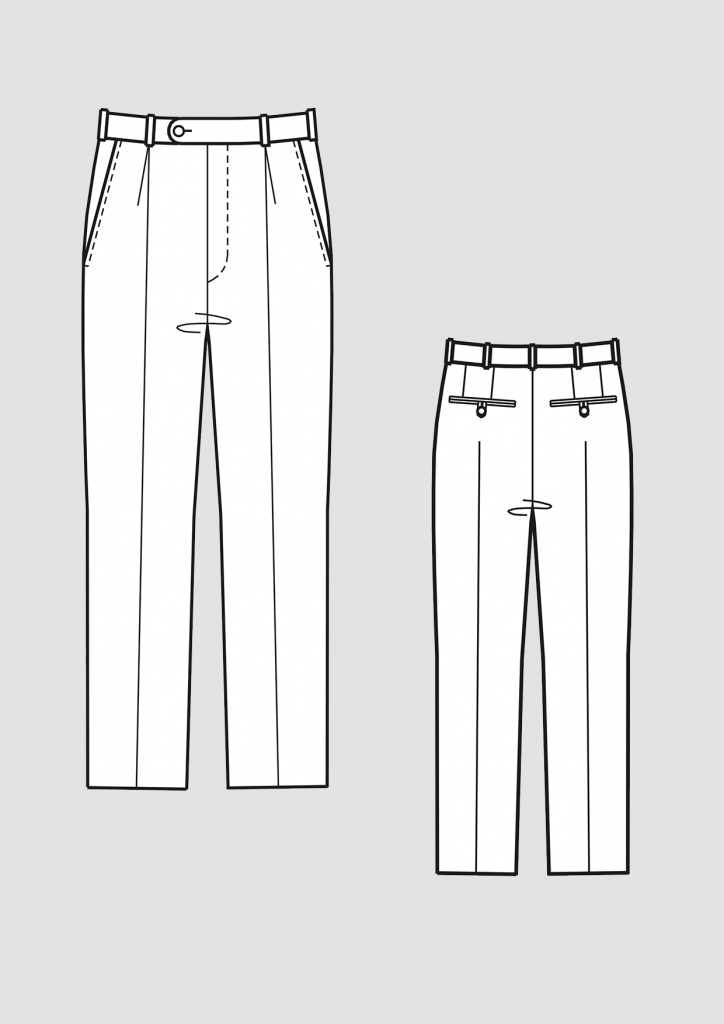 Basic Pleat Front Trouser Block Pattern › M.Mueller & Sohn
