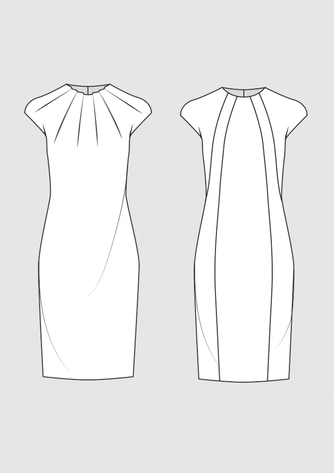 Pattern Sheath Dresses › M.Mueller & Sohn