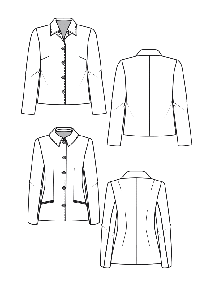 Pattern Basic Block Jacket for Women › M.Mueller & Sohn