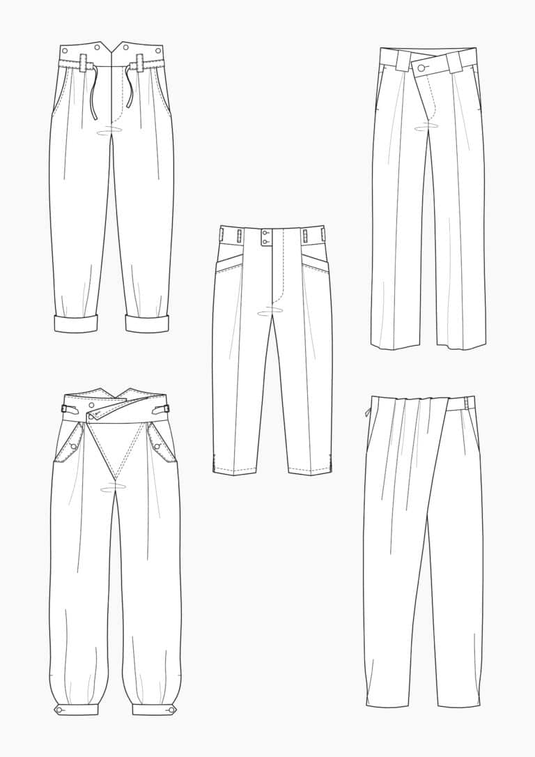Pattern Construction for Pleat Front Trousers › M.Mueller & Sohn