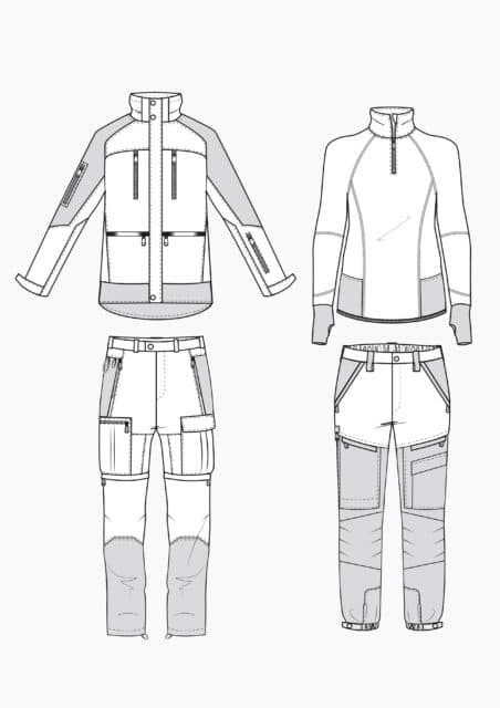 Basic Single Row Jacket Block Pattern › M.Mueller & Sohn