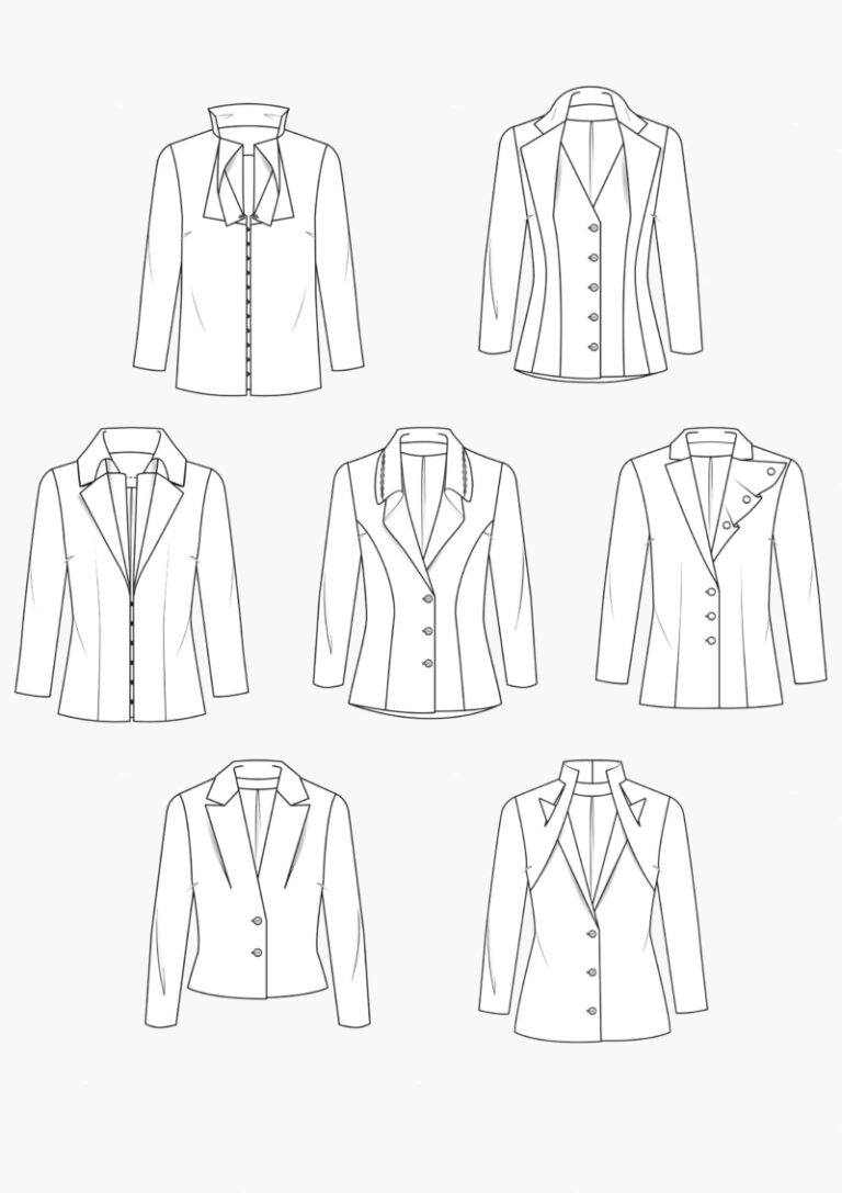 Basic Single Row Jacket Block Pattern › M.Mueller & Sohn