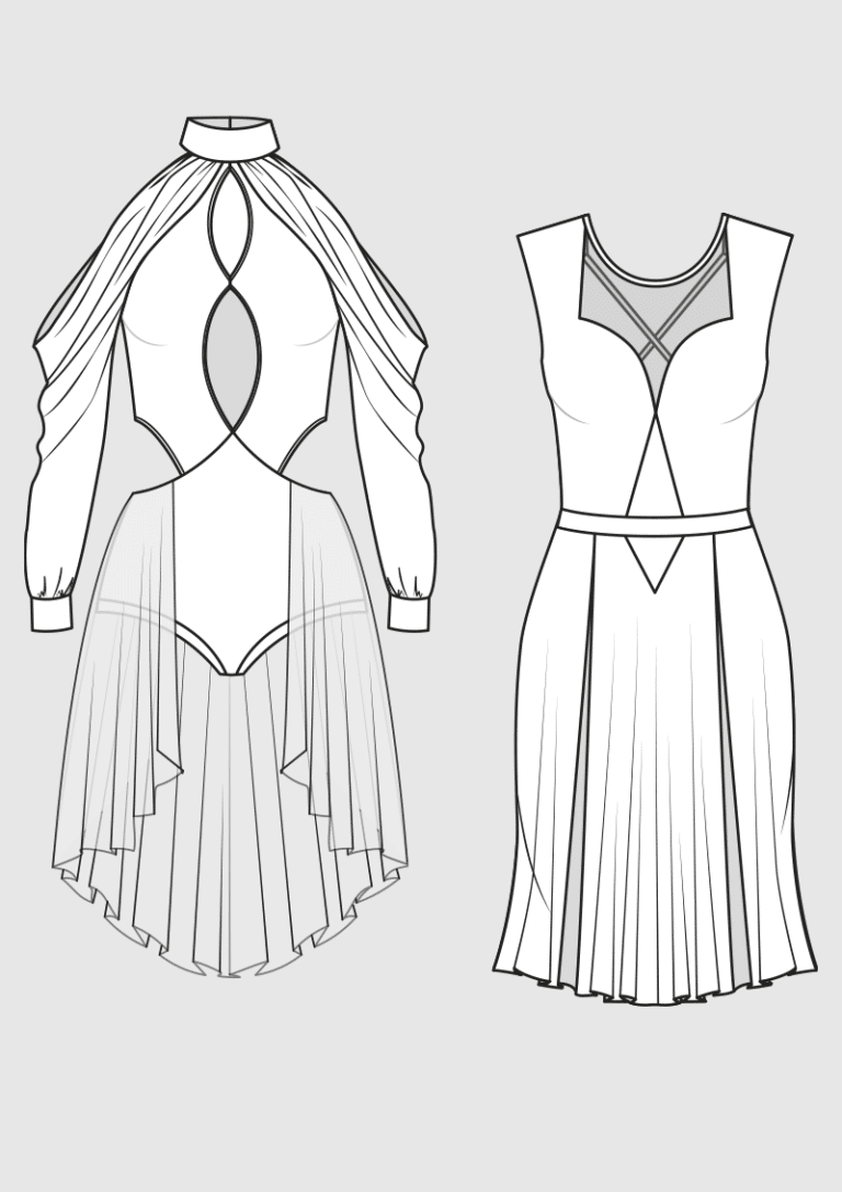 Pattern Latin American Dance Dresses for women › M.Mueller & Sohn