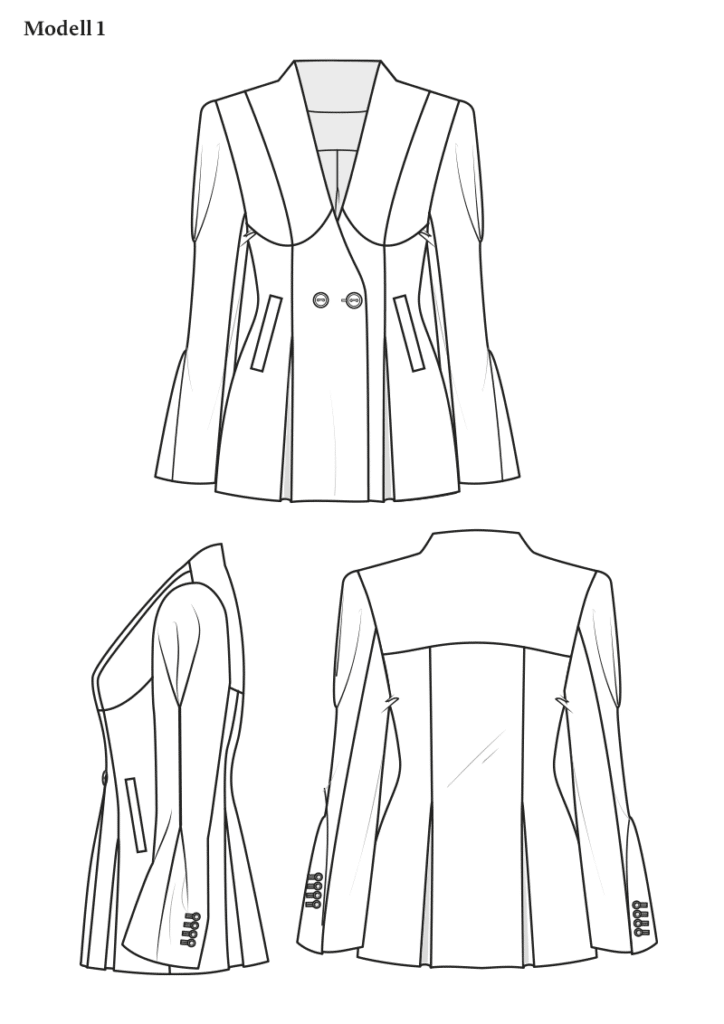 Pattern Blazer with Bodice Details for Women › M.Mueller & Sohn
