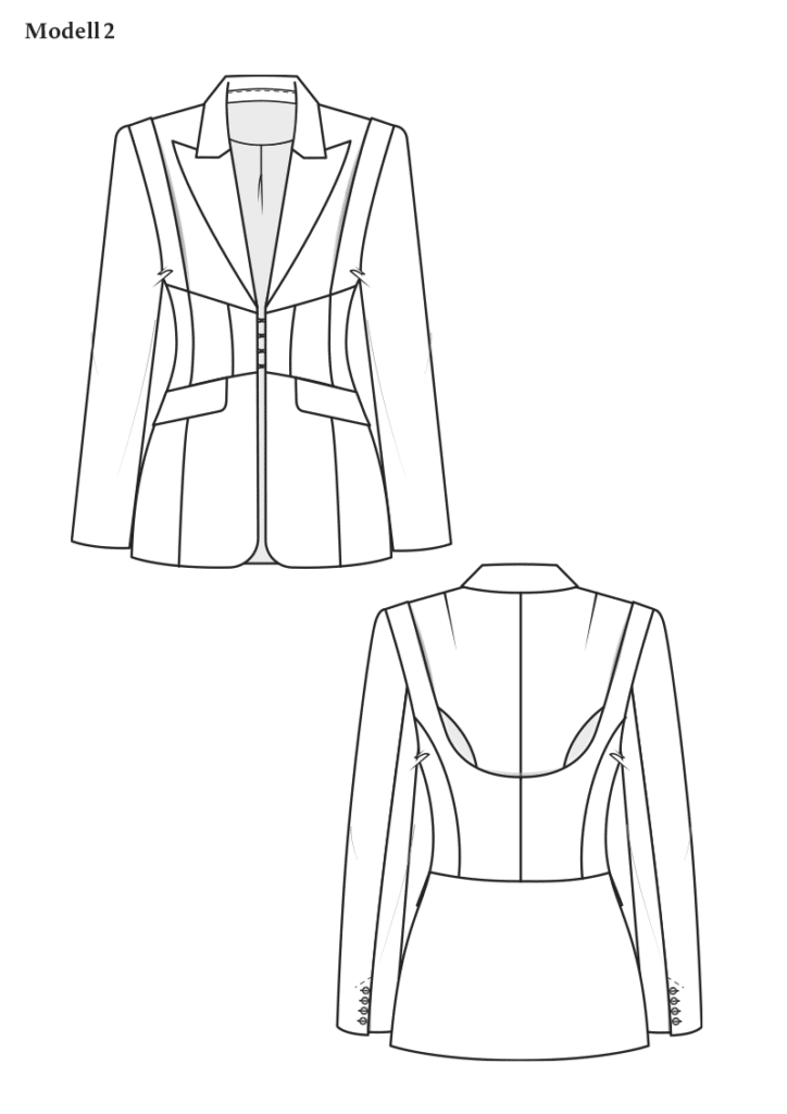 Pattern Blazer with Bodice Details for Women › M.Mueller & Sohn
