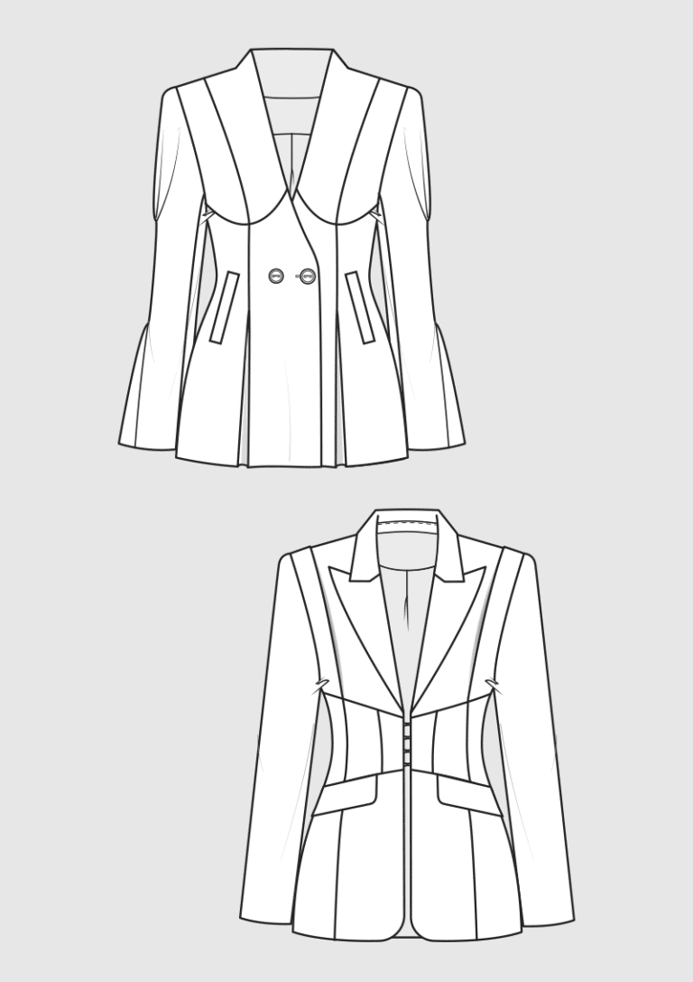 Pattern Blazer with Bodice Details for Women › M.Mueller & Sohn